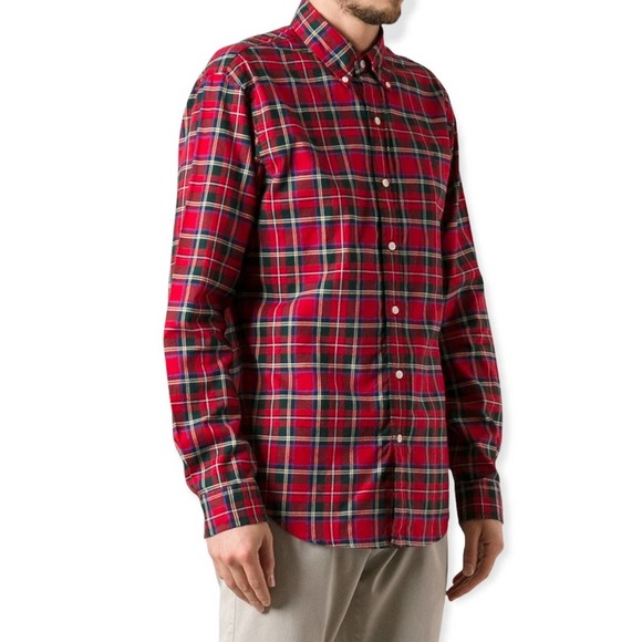 Ralph Lauren | Shirts | Ralph Lauren Blaire Fit Mens Red Plaid Shirt ...